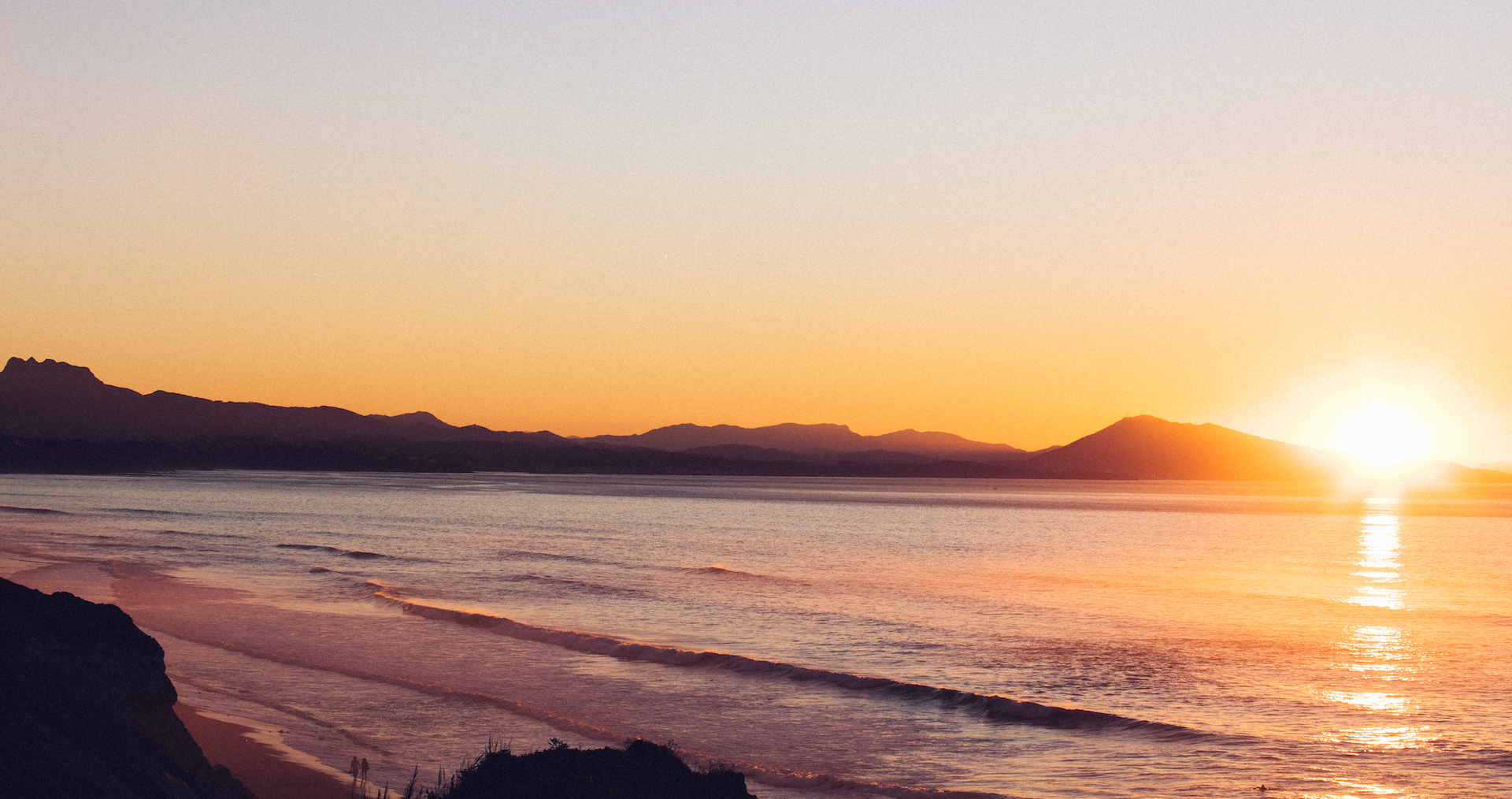 Anglet, plage au coucher de soleil © Pierre-Alex copie | Hostellerie du ...